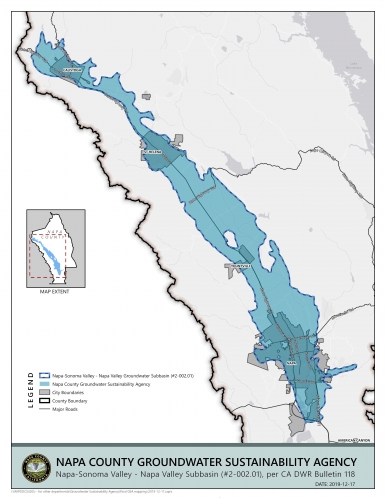 Napa County GSA submits intent to prepare a Groundwater Sustainability Plan