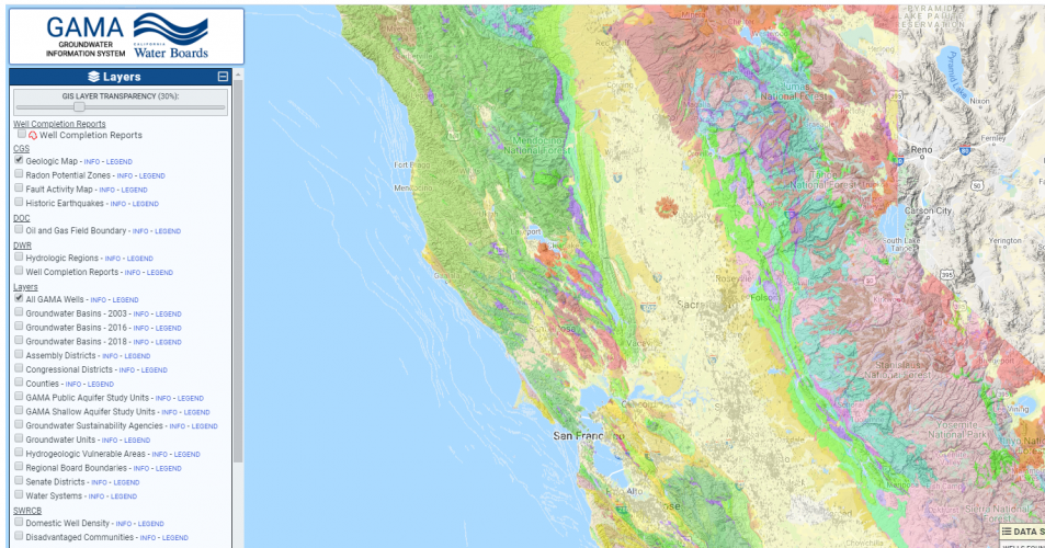 The GAMA program has updated and expanded its online data tools to ...